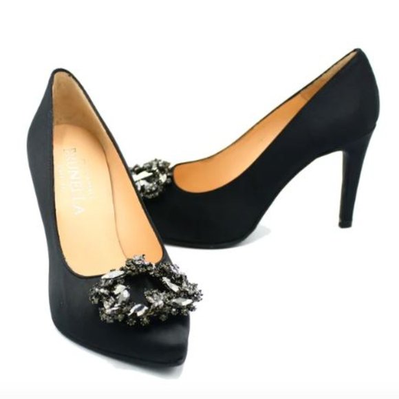 Shoes | Brunella Black Satin 3inch Pump | Poshmark